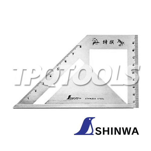 62081 เกจวัดขนาด 170x100x1.5 มม. 45 / 90 องศา SHINWA Miter Square ...