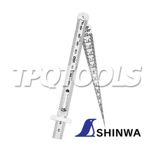 62612 เตเปอร์เกจ 1 - 15 มม. SHINWA Taper gauge with straight ruler ...