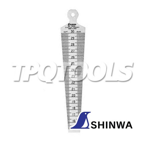 62605 เตเปอร์เกจ 15 ~ 30 มม. SHINWA Taper Gauge in metal case - tpqtools