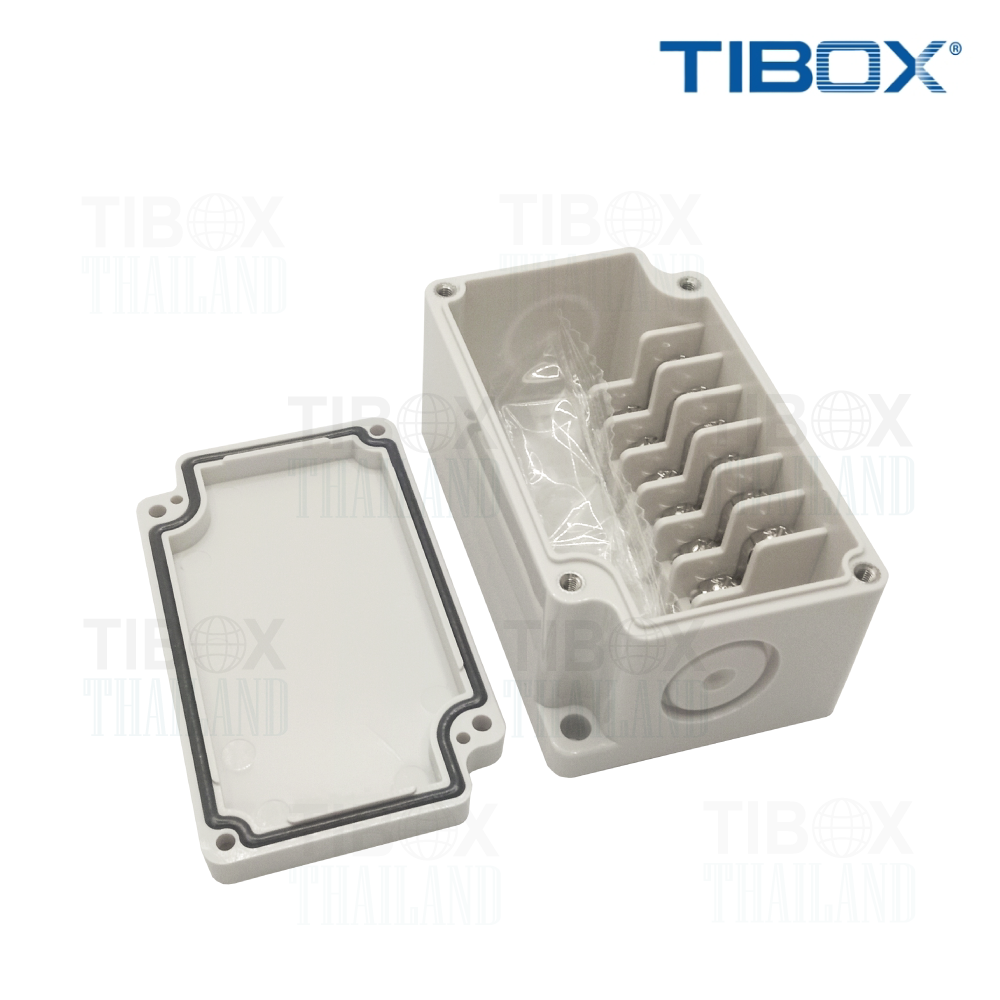 TIBOX TJ-6P-K Plastic Terminal Block Box กลอ่งเทอร์มินอล Tibox