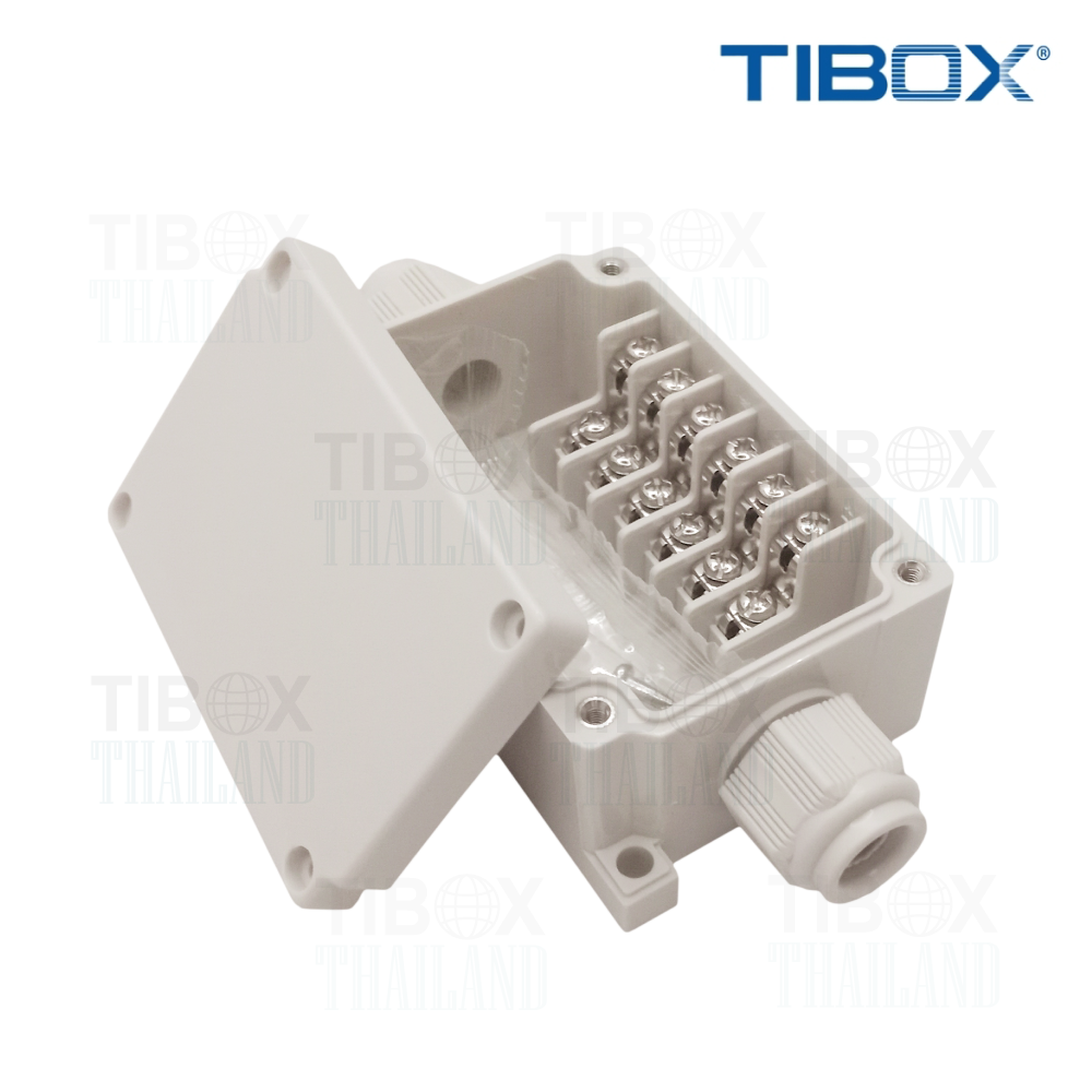 TIBOX TJ-6P Plastic Terminal Block Box กลอ่งเทอร์มินอล Tibox - tibox ...