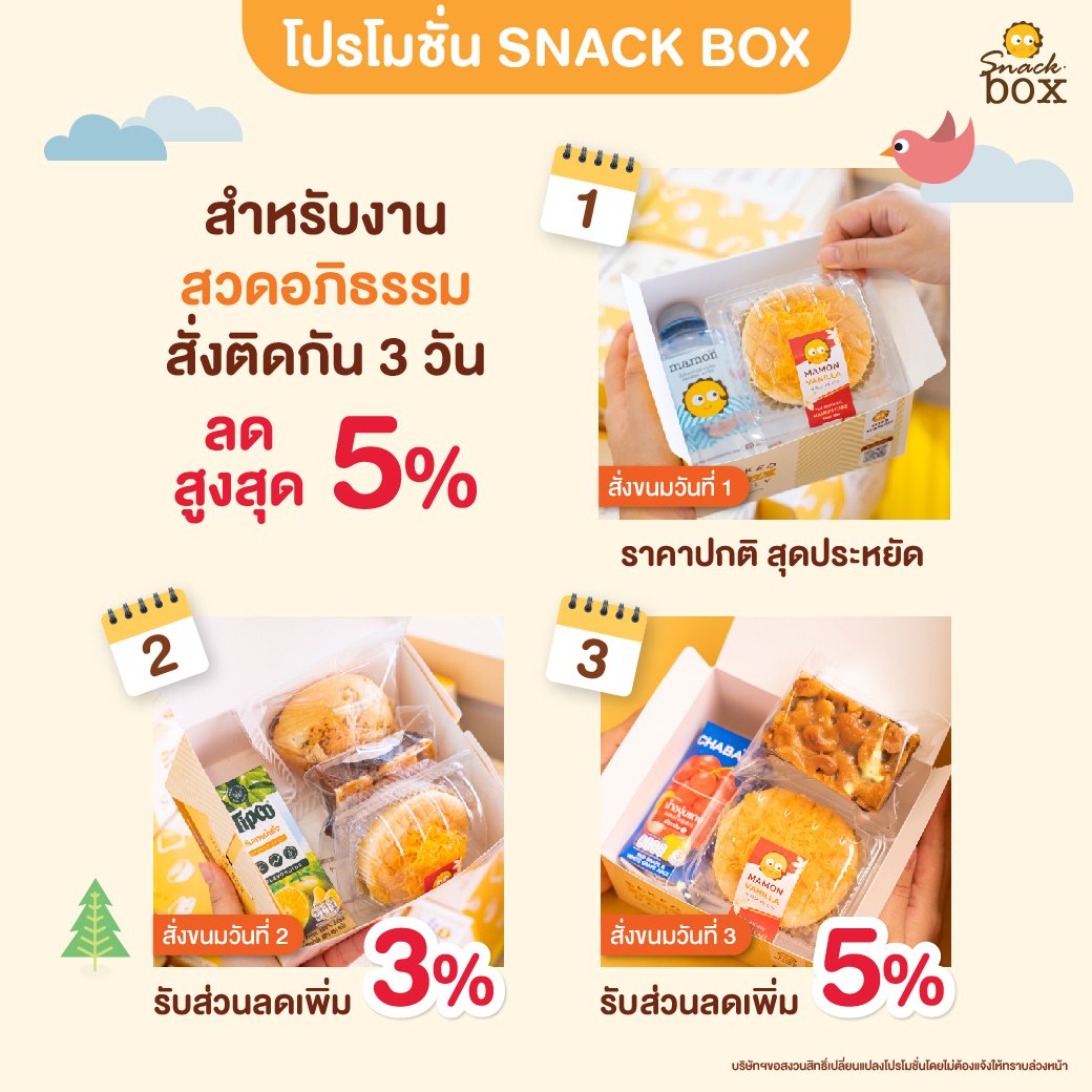 Snack Box Miss Mamon กับโปรโมชั่นสุดคุ้ม