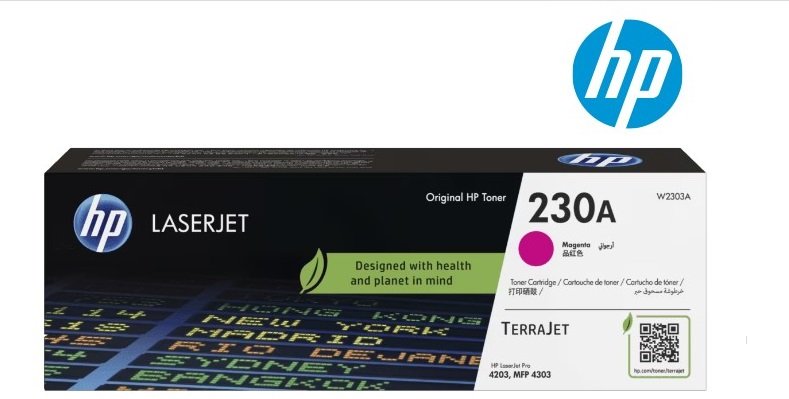 HP 230A W2303A Magenta ตลับหมึกเลเซอร์ โทนเนอร์ (สีม่วงแดง) ของแท้ รับประกันศูนย์บริการ