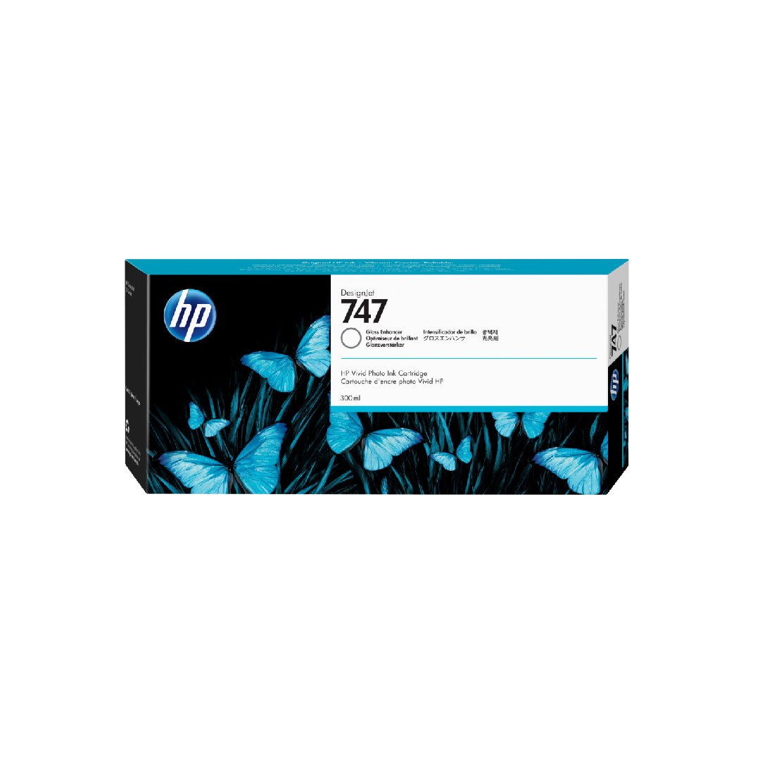 HP 747 300-ml Gloss Enhancer (สีเคลือบเงา) DesignJet Ink Cartridge ตลับ ...