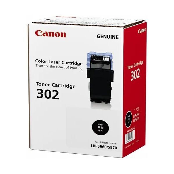 Canon Cartridge-302 BK Black ตลับหมึกโทนเนอร์ (สีดำ) ของแท้ ประกันศูนย์ - tonerprintthai