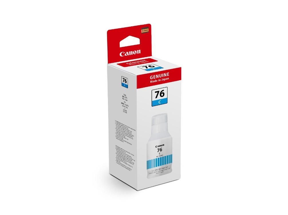 Canon GI-76 C Cyan น้ำหมึกเติมอิงค์เจ็ท (สีฟ้า) แบบขวด 135 ml. ของแท้ ...
