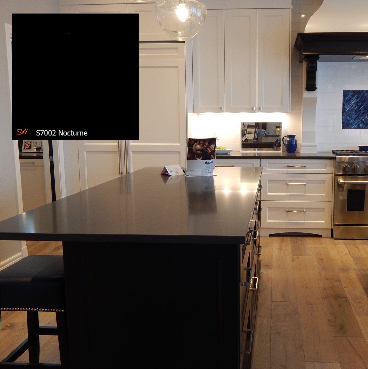 Acrylic Solid Surface Nocturne S7002 หินสังเคราะห์สีดำ - sw-shopping