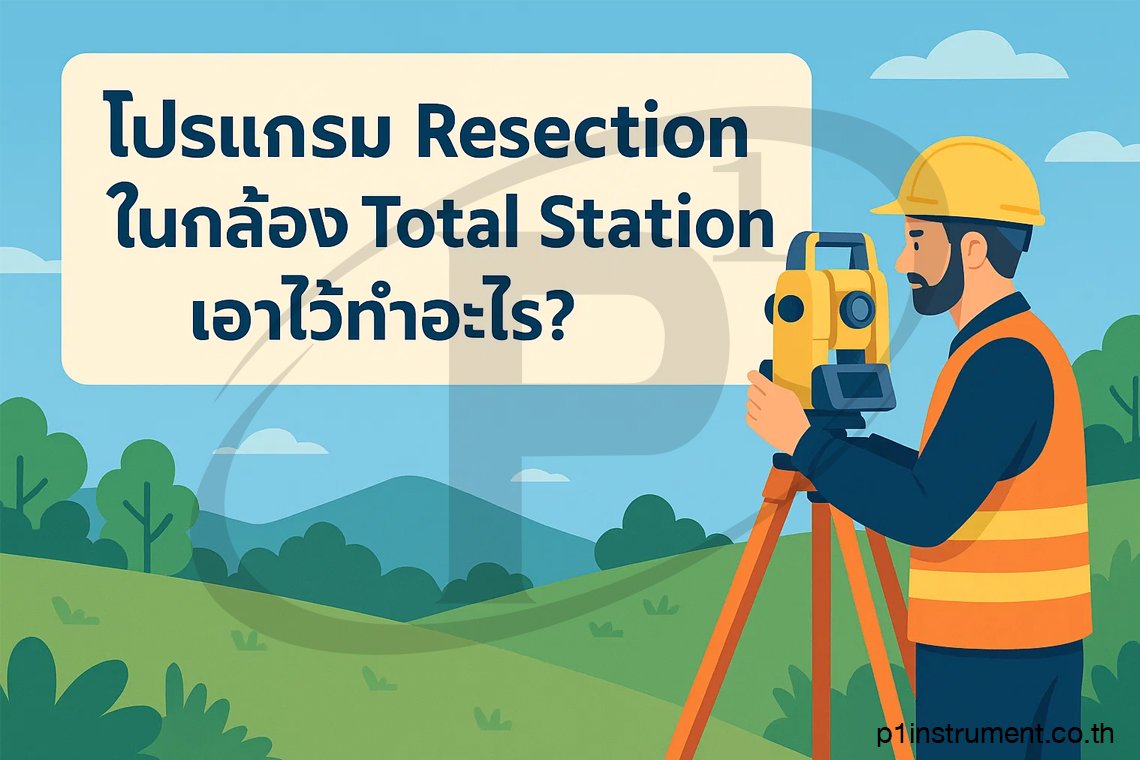 โปรแกรม Resection ในกล้อง Total Station เอาไว้ทำอะไร?