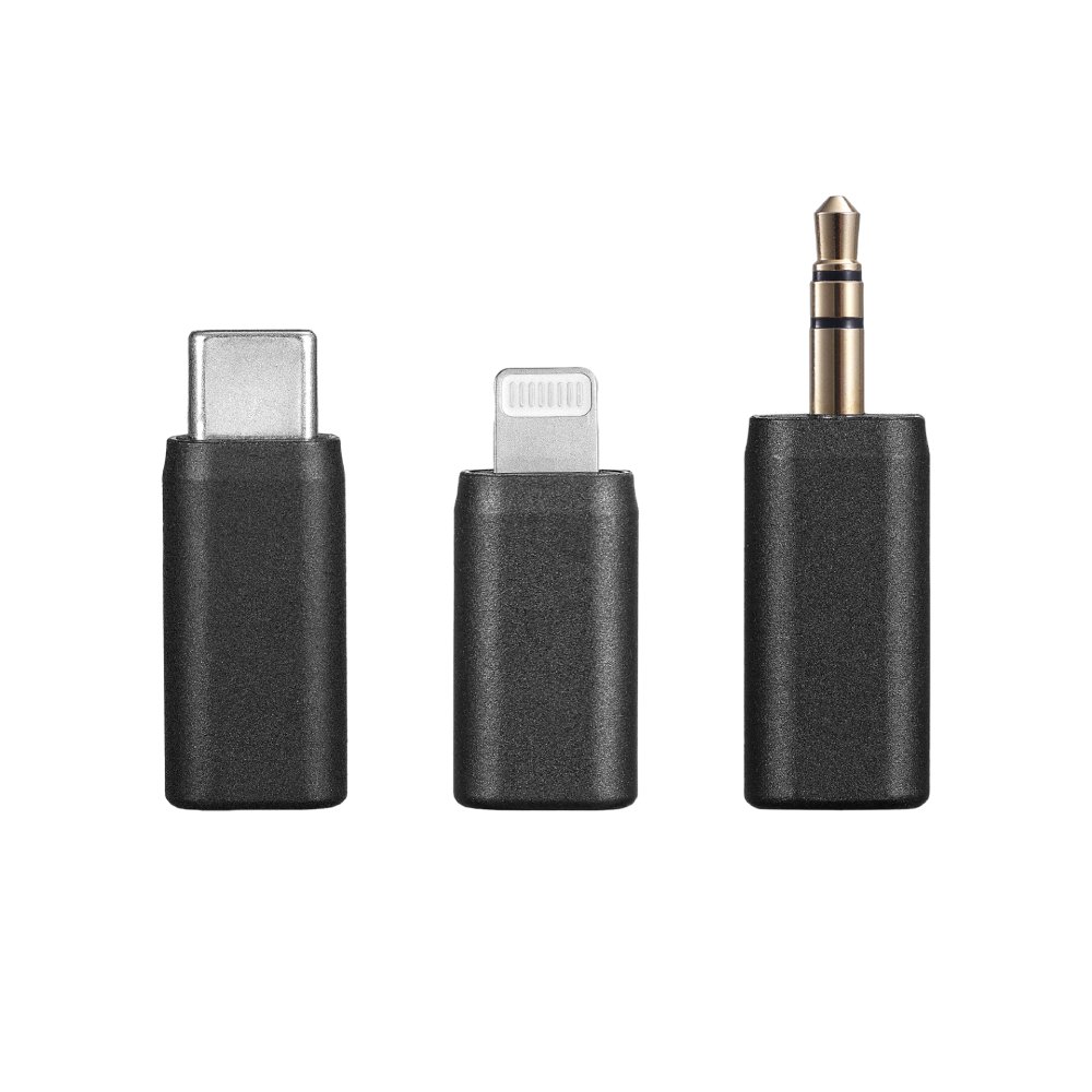 BOYA USB Type-C Adapter/MFI Certified Lightning Adapter/3.5mm TRS ...