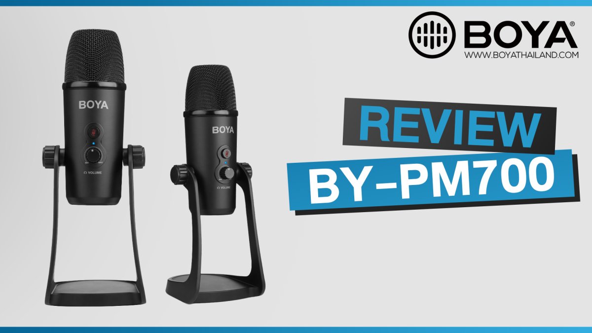 ไมค์USB BOYA BY-PM700 รับเสียงได้4แบบ