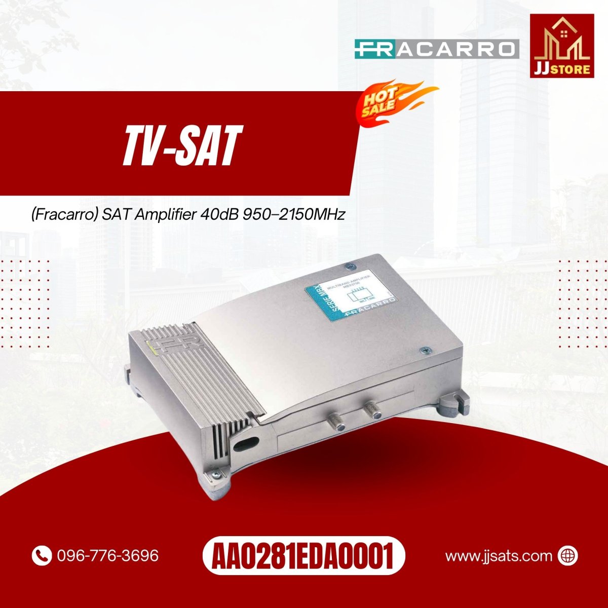 SAT Amplifier 40dB 950–2150MHz