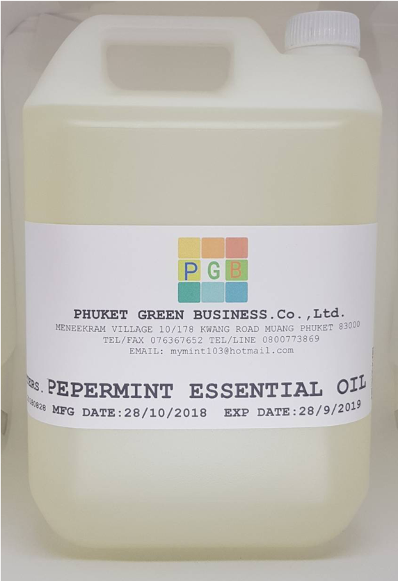 Peppermint Perfume Spray 5 liters. สเปรย์น้ำหอมเปเปอร์มิ้น ปริมาณบรรจุ ...