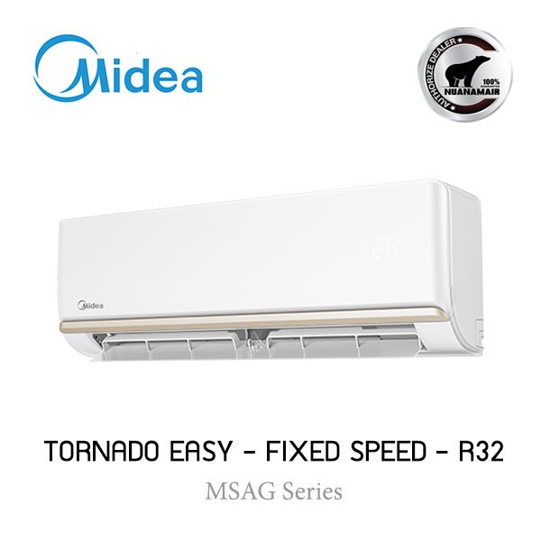 แอร์ Midea MSAG-12CRN8-IDU TORNADO EASY Fixed-Speed R32