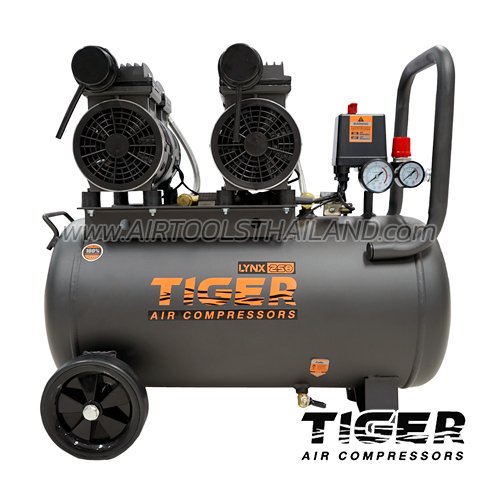 LYNX-250 ปั๊มลมออยล์ฟรีเสียงเงียบ (OIL FREE) ความจุถัง 50 ลิตร 1100W ...