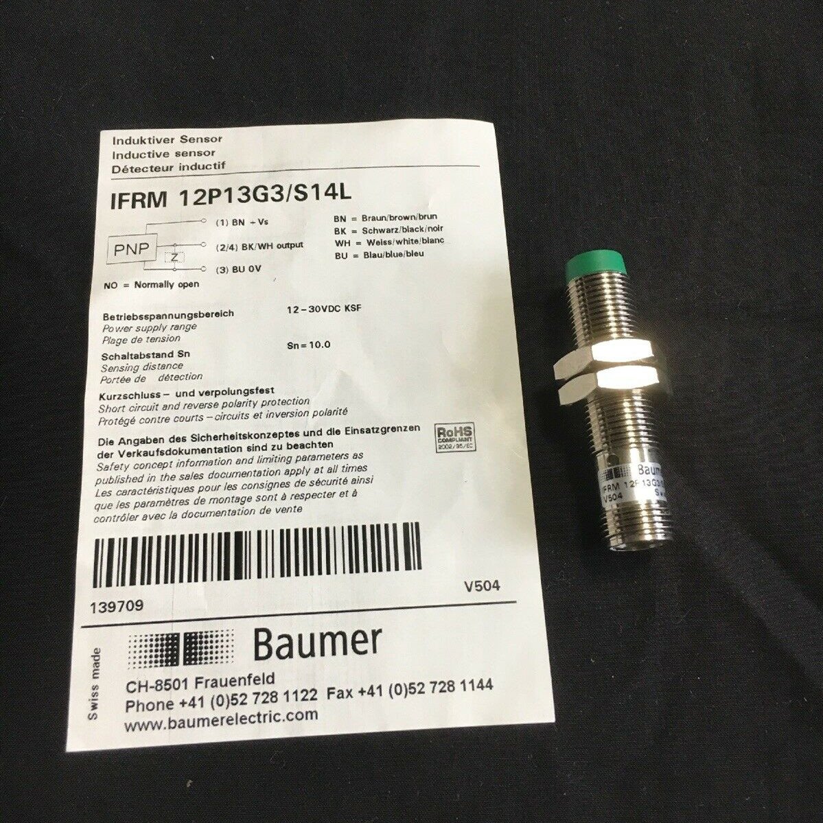 Baumer Inductive Proximity Sensor - flowautomech