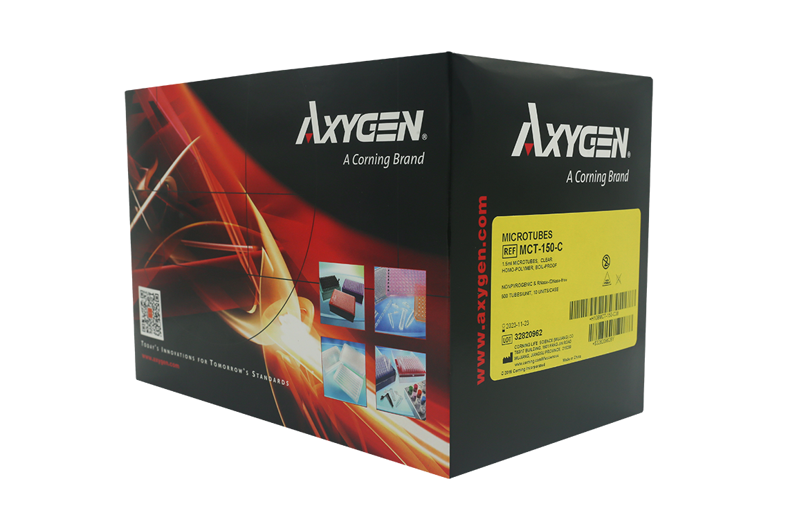 Microcentrifuge tube 1.5ml (500/pk) #MCT-150C, Axygen
