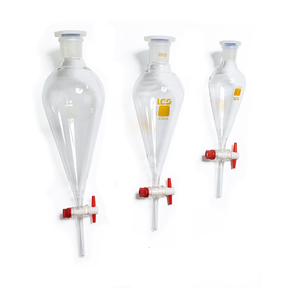 Separating funnel PTFE stopcock, LGS