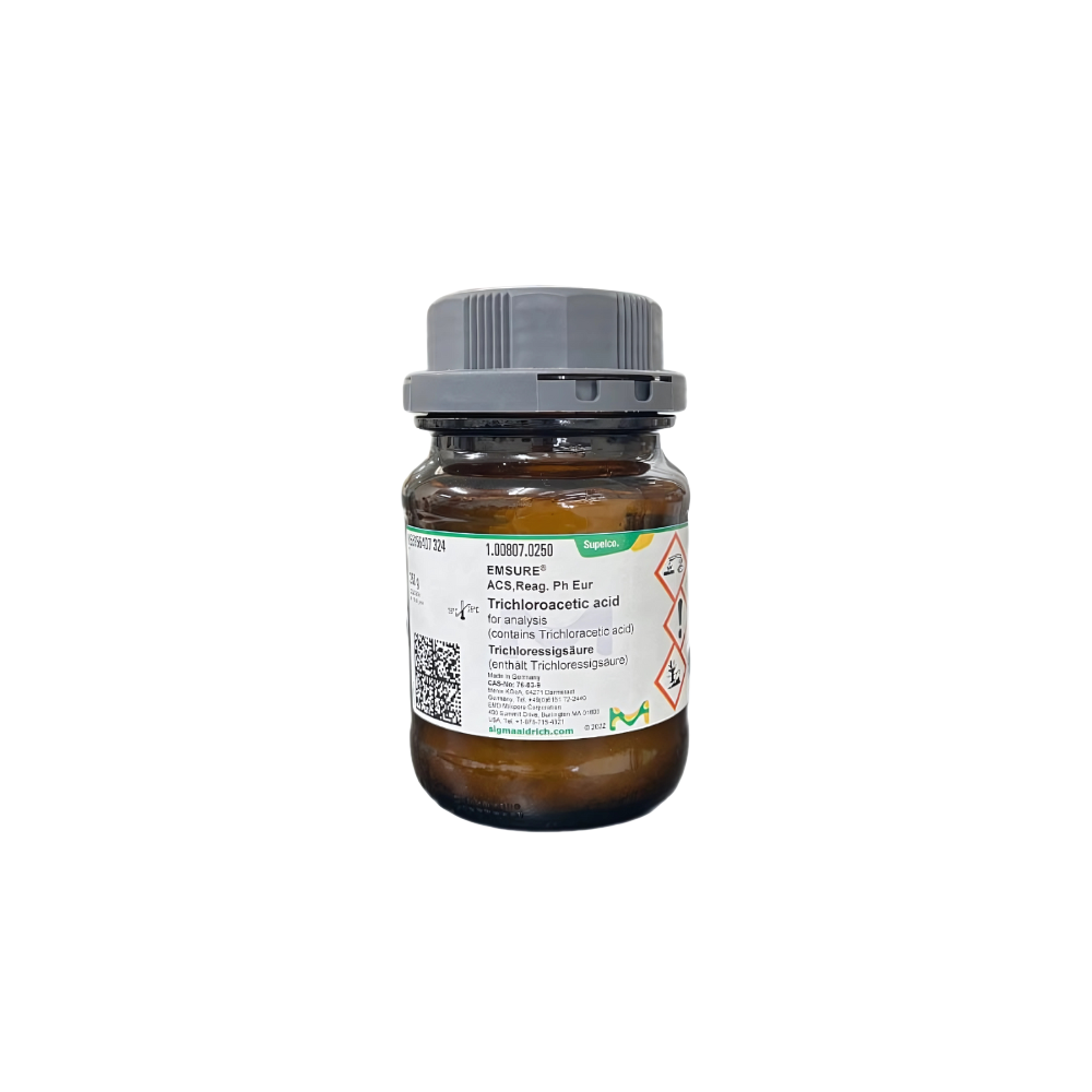 Trichloroacetic acid (TCA) for analysis 250g. #100807 , Merck EMSURE ...