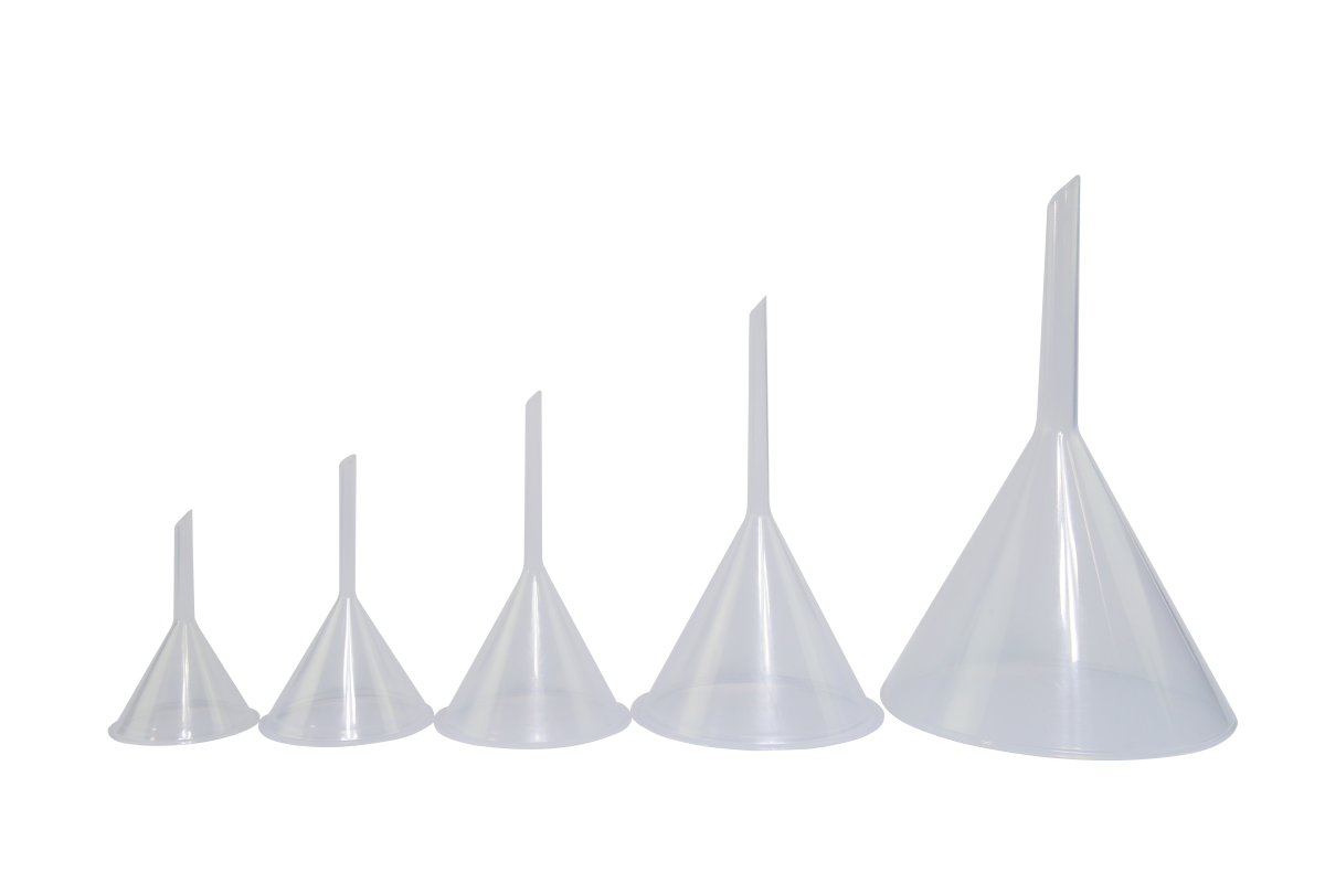 Funnel long stem เนื้อ PP ยี่ห้อ Polylab - unionsci