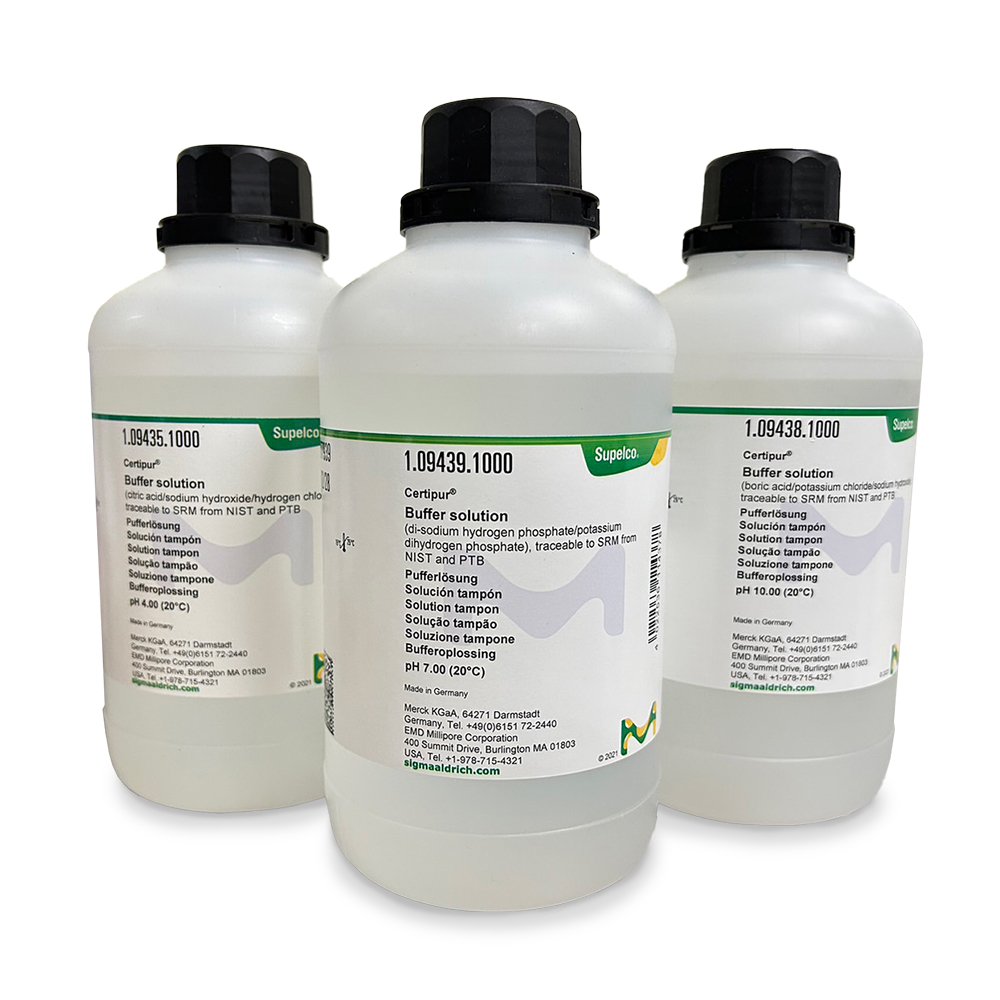 สารละลายบัฟเฟอร์ (pH Buffer Solution), Merck