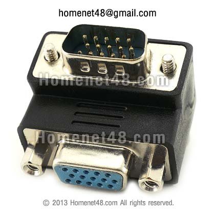 หัวแปลง Port VGA 15 Pins เป็นหัวฉาก (M-F)