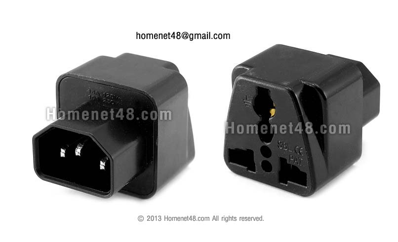 หัวปลั๊ก UPS PDU (IEC 320 C14) สีขาว สีดำ