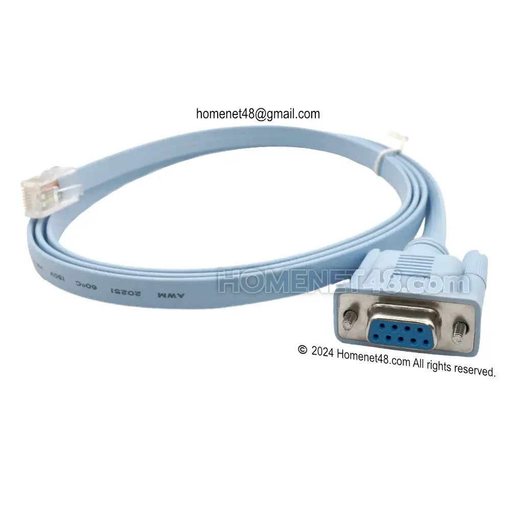 สาย RS232 Serial DB9 to Lan (RJ45) สายแบน