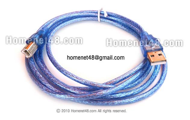 สาย USB 2.0 Printer Scanner (AM-BM) ความยาว 1.8 เมตร - homenet48