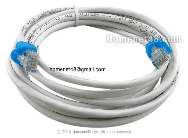 สายแลนแบบไขว้ LINK CAT5E (350 MHz) พร้อมใช้ - homenet48
