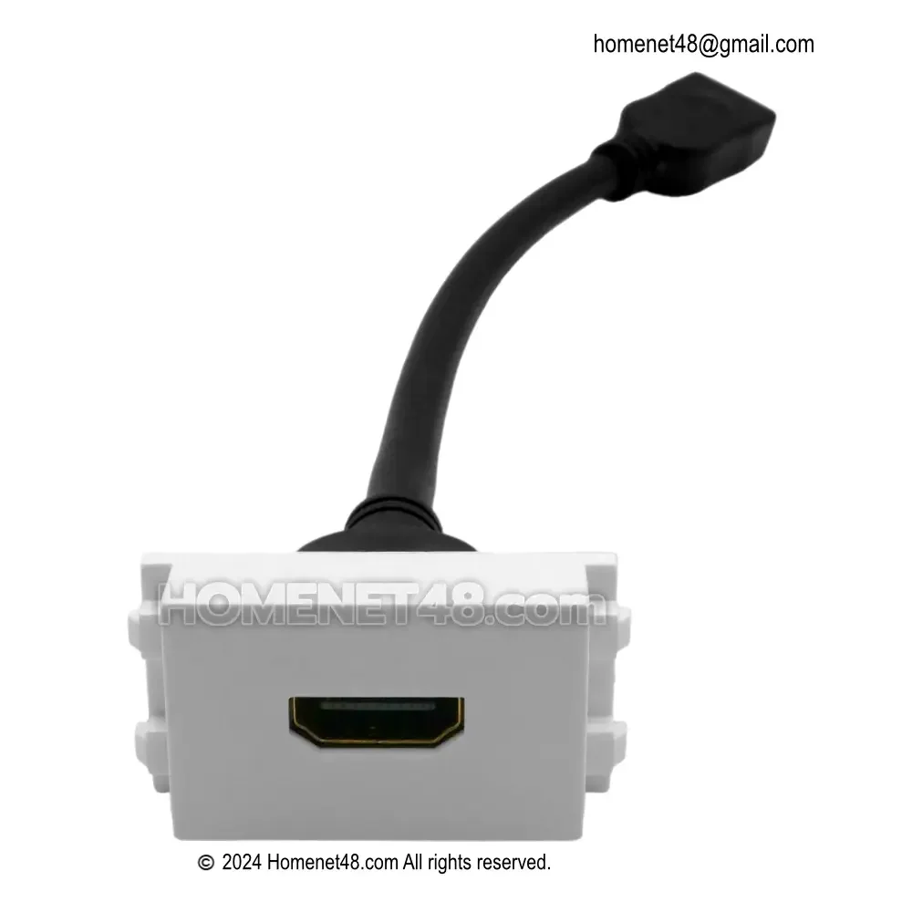 เต้ารับ HDMI (4K) USB VGA AV ใส่หน้ากาก Pana ได้ - homenet48