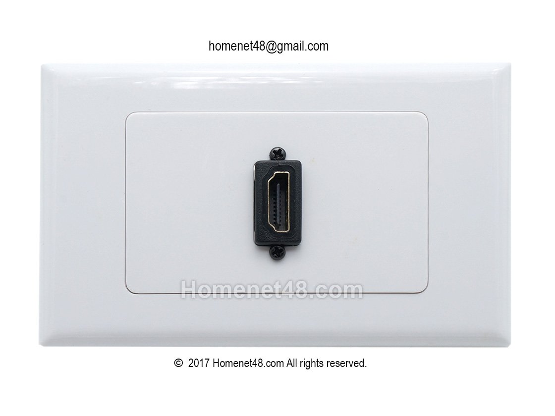 หน้ากากเต้ารับ HDMI 1 ช่อง หัวตรง (2 x 4)