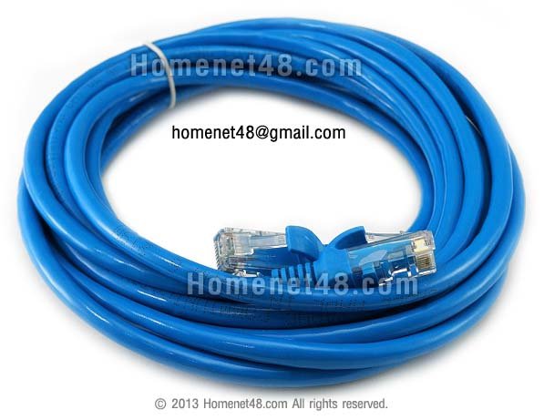 สายแลน CAT5 CAT6 เข้าหัวสำเร็จรูป ราคาถูก - homenet48
