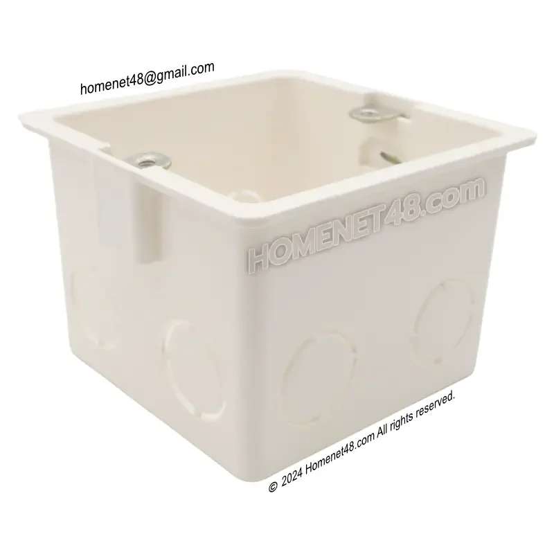 บล็อคฝังพลาสติก กล่องฝัง (Wall box) ลึก 5.8 ซม. - homenet48