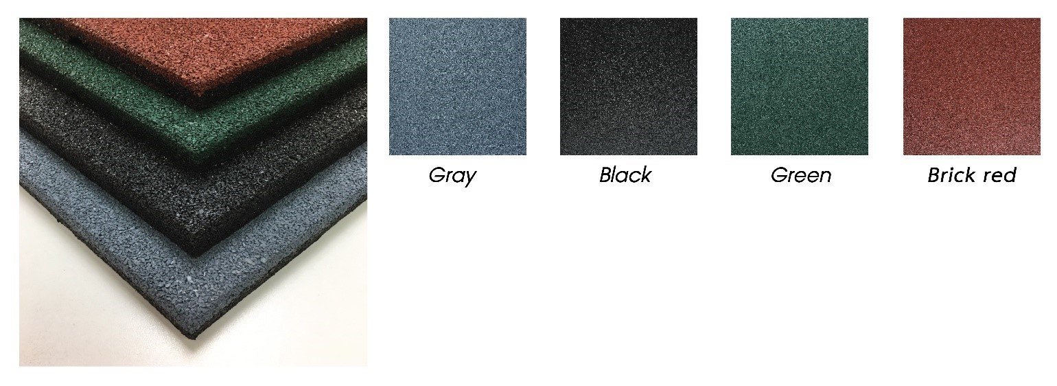 Rubber Safety Surface Tiles