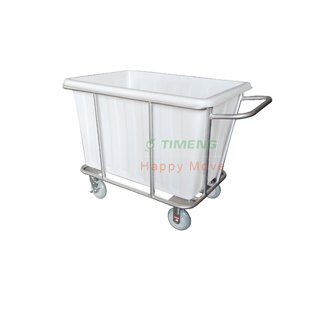 รถเข็นอเนกประสงค์ สำหรับใส่ผ้าเปียก รถเข็นถังพร้อมโครงติดล้อ HORECAT ...