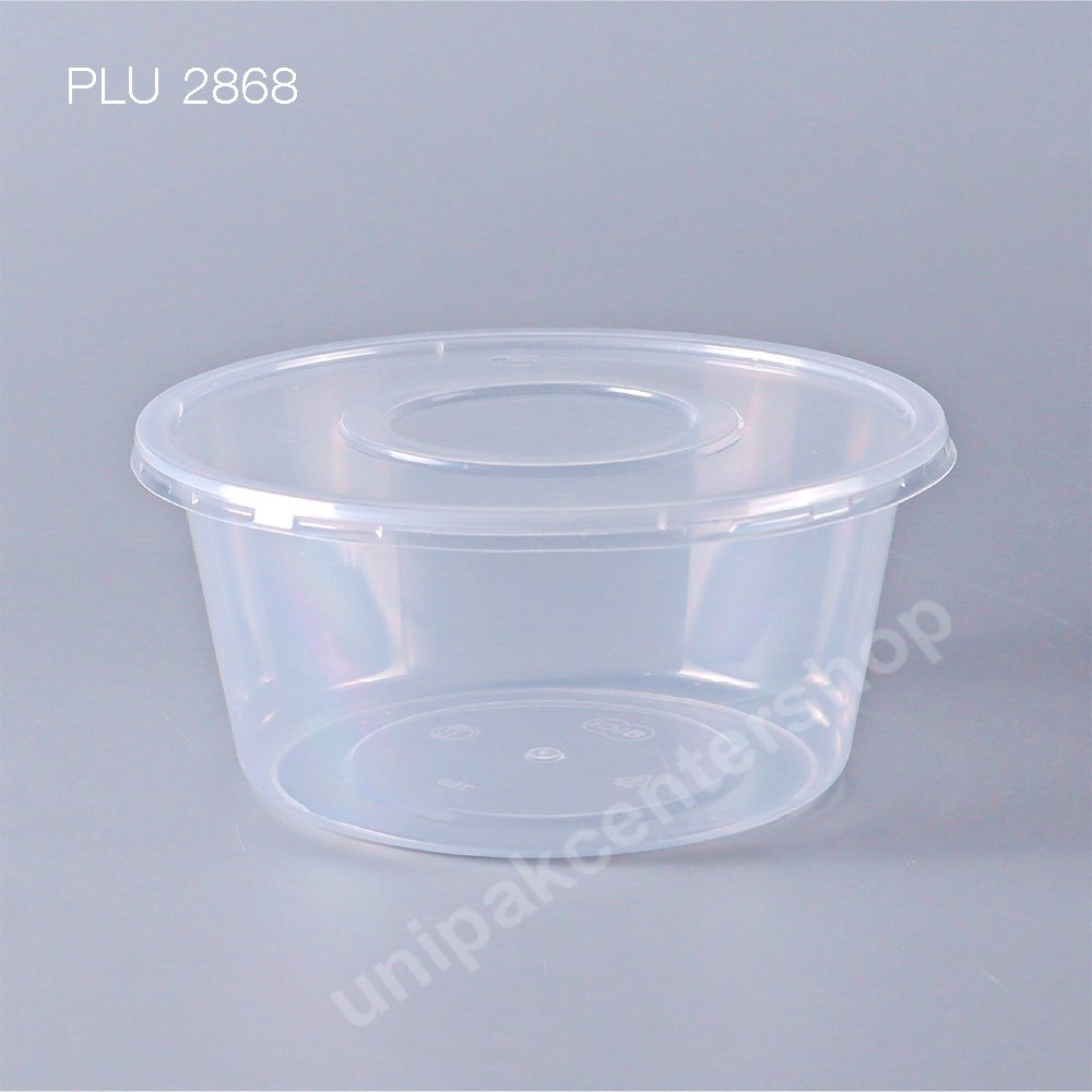 กล่องอาหารกลม PP ใส_INJ 750 cc + ฝา PP ใส_THF (EICI)