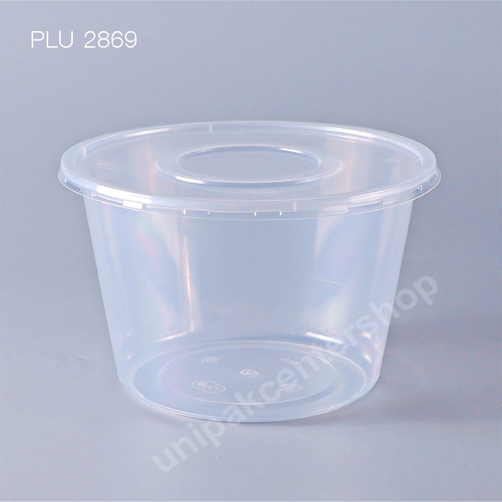 กล่องอาหารกลม PP ใส_INJ 1000 cc + ฝา PP ใส_THF (EICI) - unipakcentershop