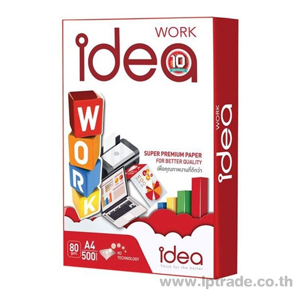 กระดาษถ่ายเอกสาร Idea Work A4 80g