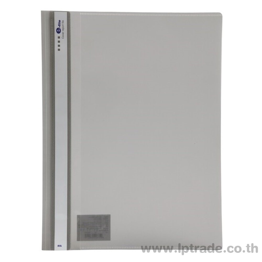 แฟ้มเจาะพลาสติก e-file 51A สีเทา - lptrade