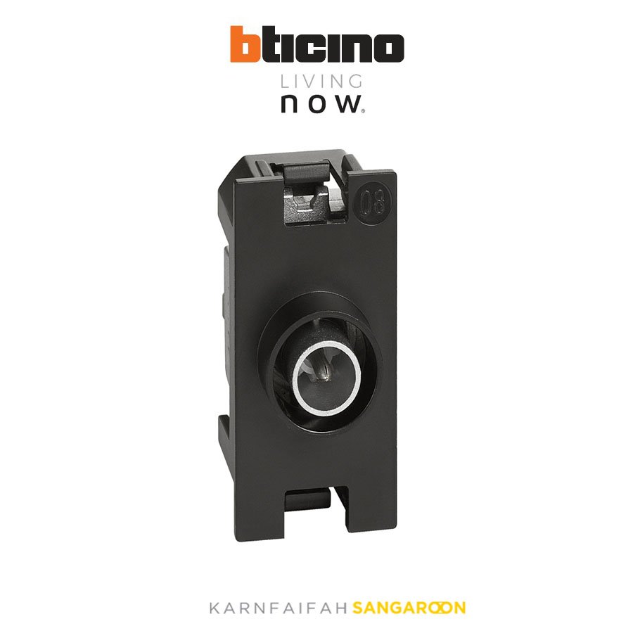 Bticino LIVING NOW K4202D เต้ารับ TV ตัวผู้ ขนาด1 ช่อง
