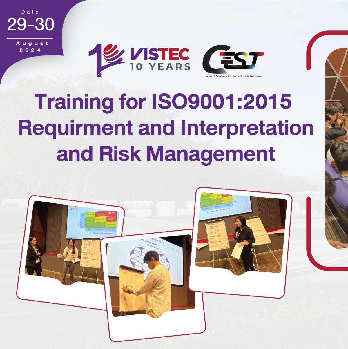 Training for ISO 9001:2015 Requirment and Interpretation and Risk ...