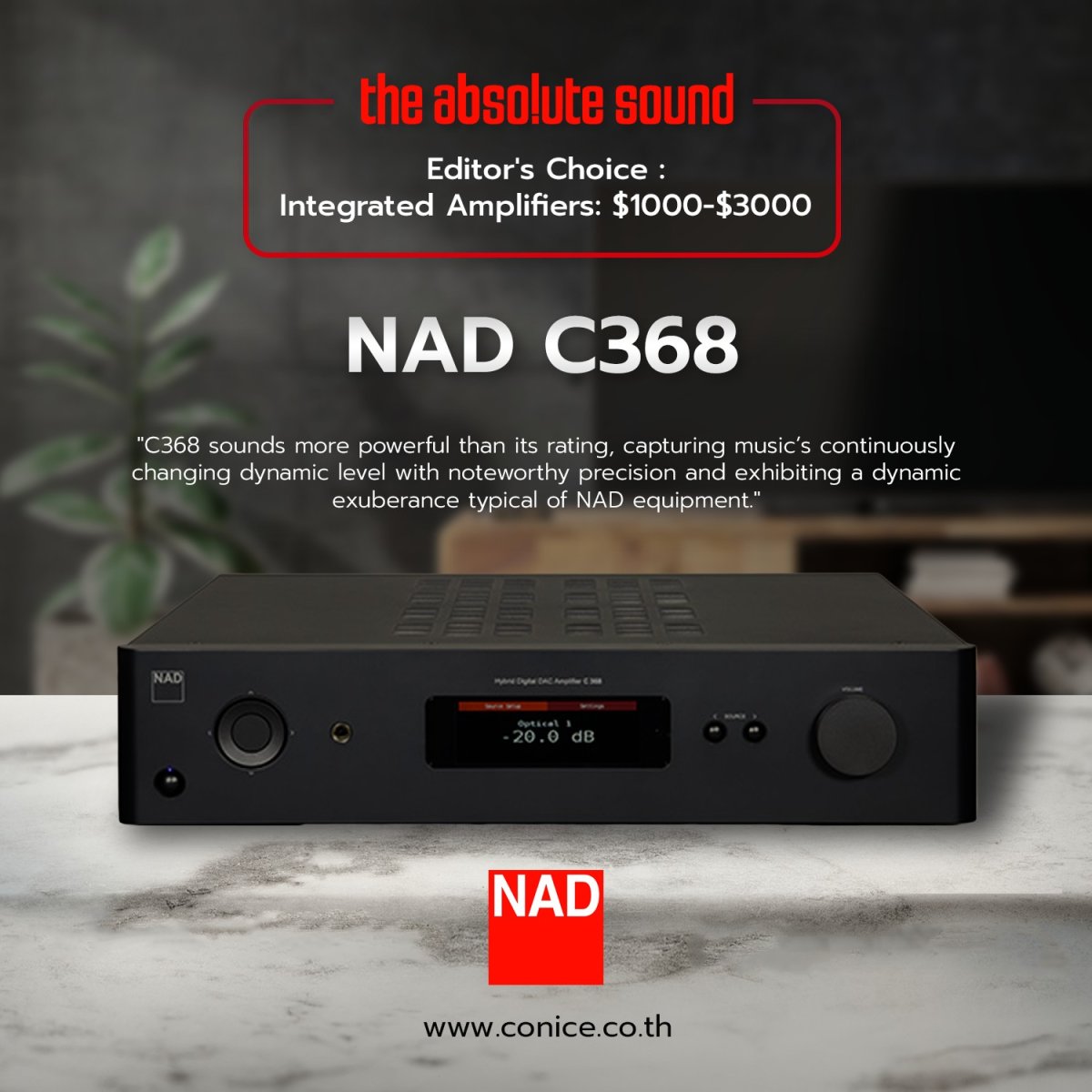 NAD C368 one of Editor’s Choice: Integrated Amplifiers: $1000-$3000 ...