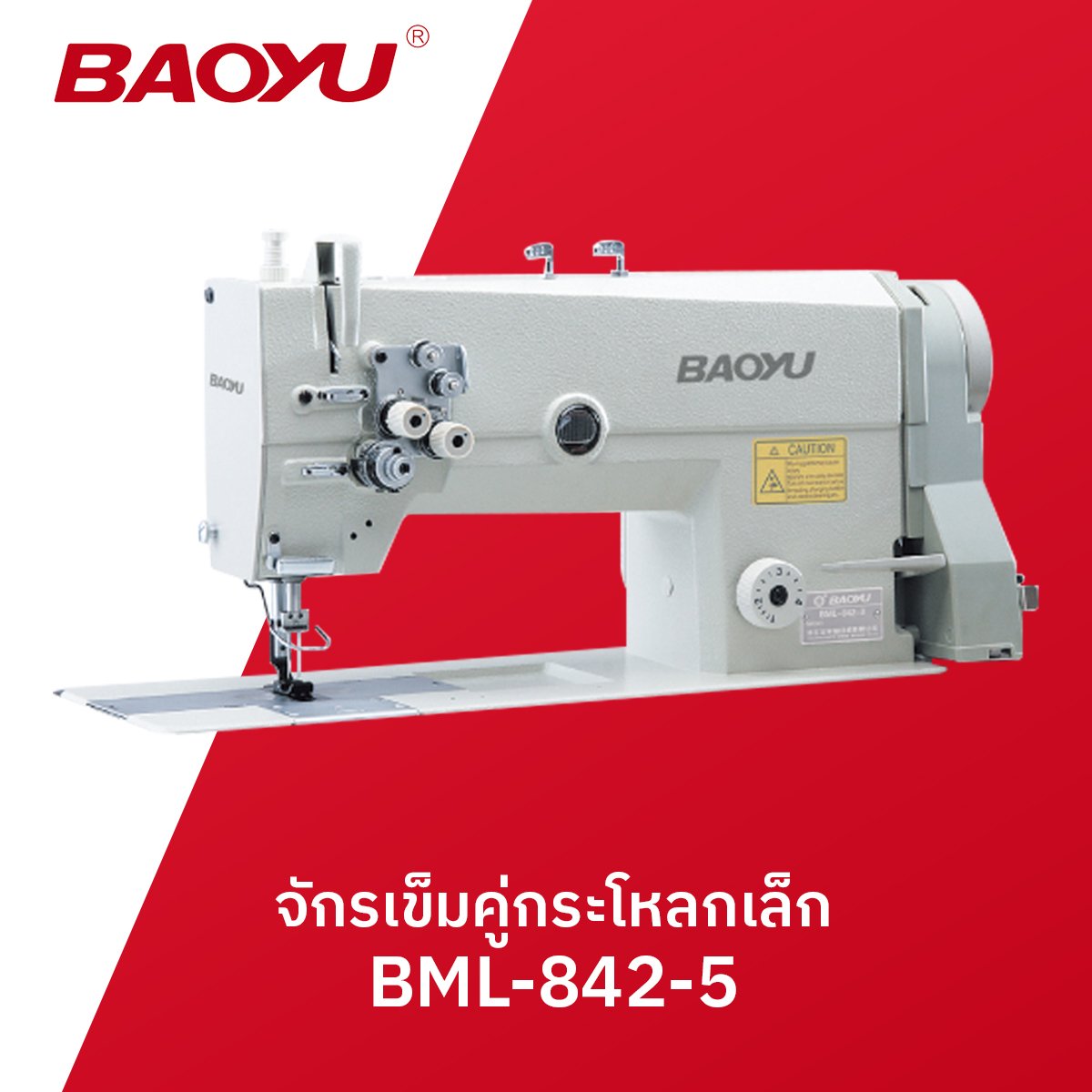จักรเข็มคู่กระโหลกเล็ก BAOYU รุ่น BML-842-5 - tcmsewing