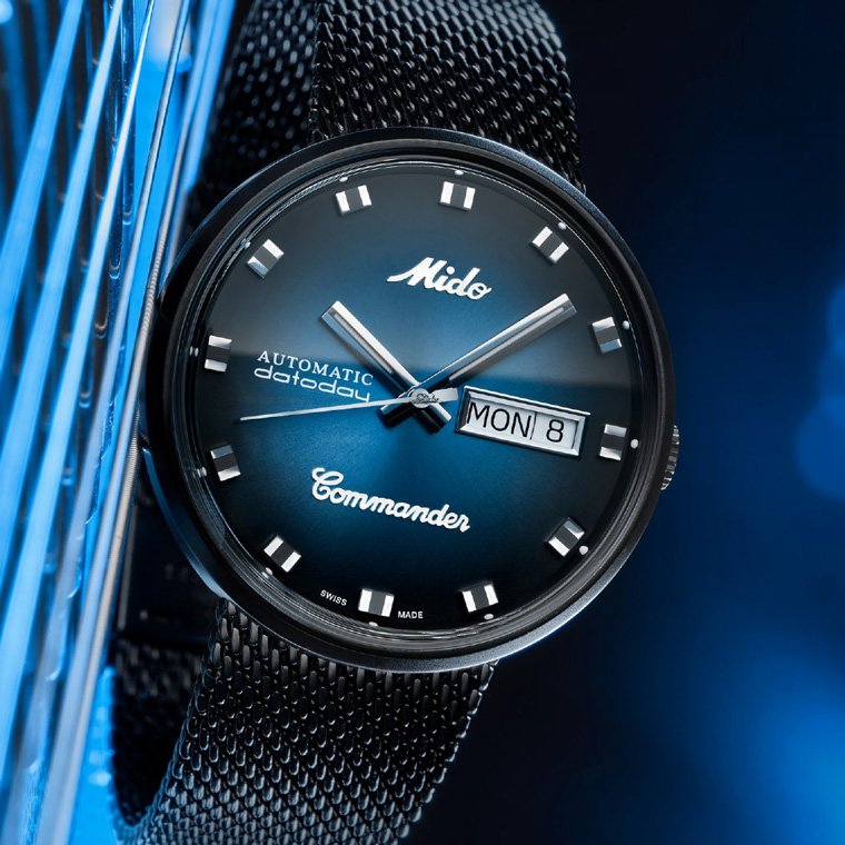 มิโด เผยโฉม COMMANDER รุ่นใหม่ COMMANDER BLUE SHADE - qpthaiedition