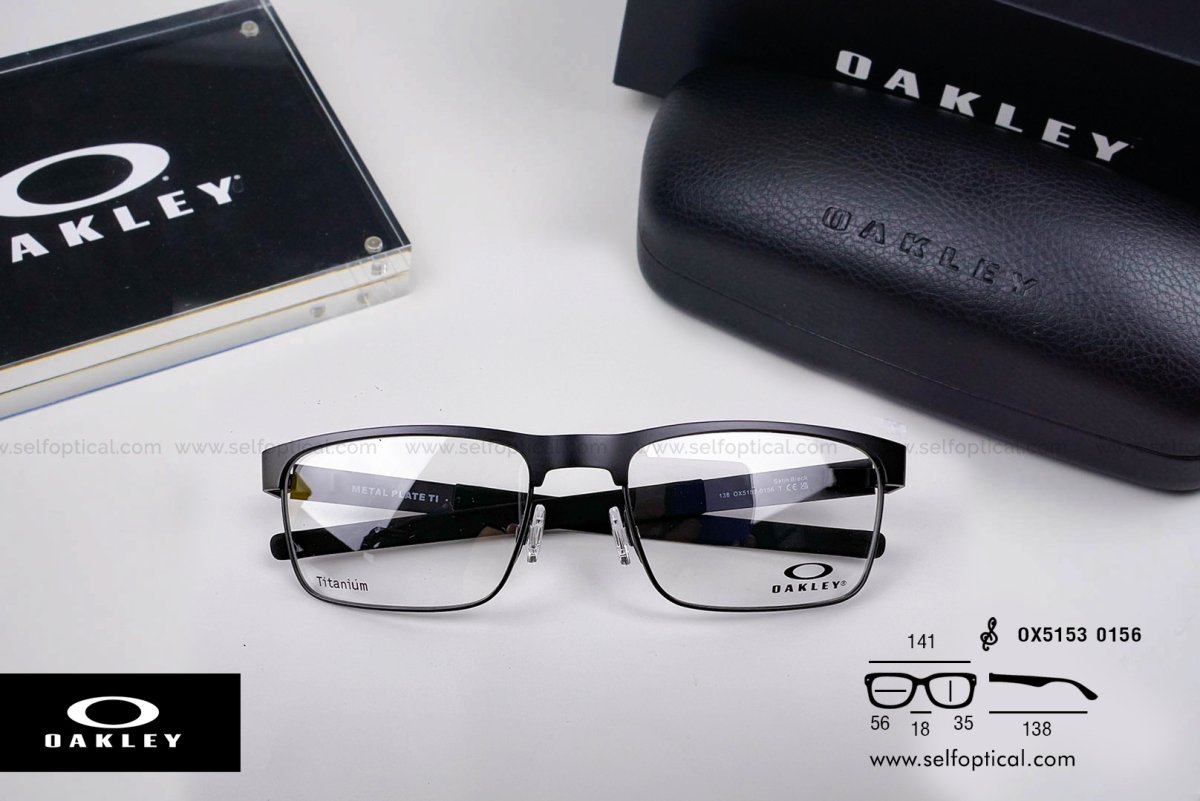 OAKLEY METAL PLATE TI Titanium OX5153 0156 Size 56 - selfoptical