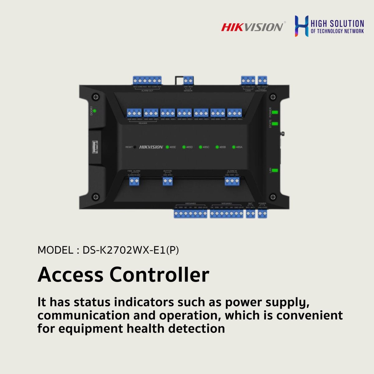 DS-K2702WX-E1(P) HIKVISION Access Controller - hstn