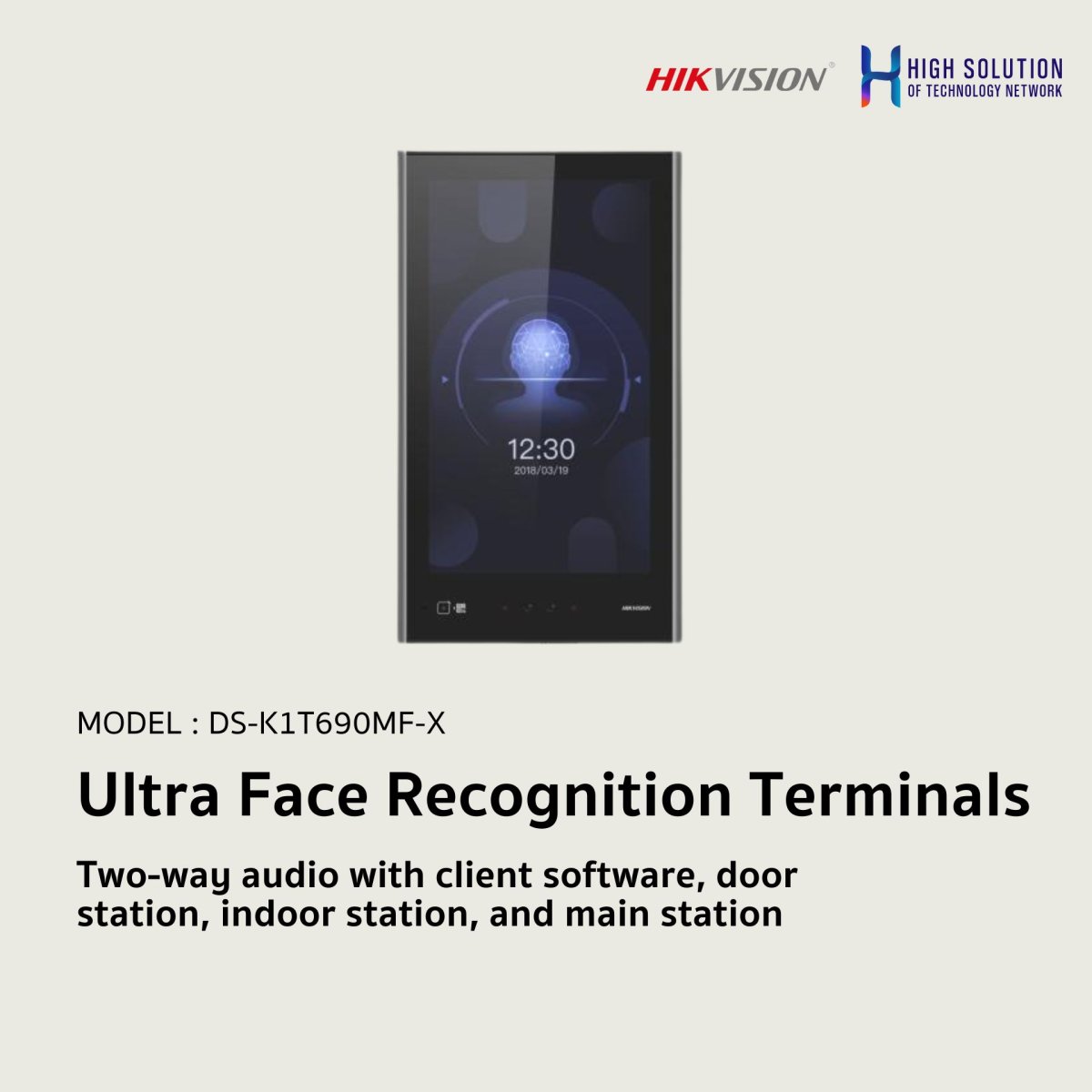 DS-K1T690MF-X HIKVISION Ultra Face Recognition Terminals - Access Control