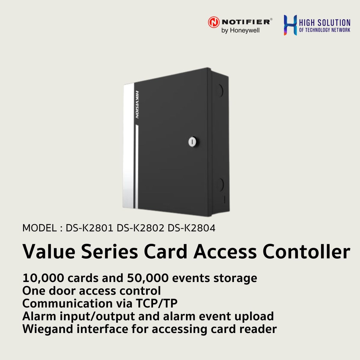 DS-K2801 HIKVISION Value Series Card Access Contoller - hstn