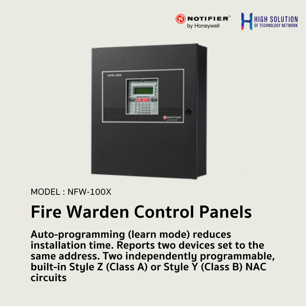 NFW-100X NOTIFIER Fire Warden Control Panels - hstn