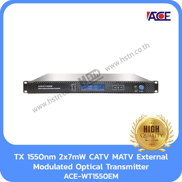 ACE-WT1550EM TX 1550nm 2x7mW CATV MATV External Modulated Optical Transmitter - hstn